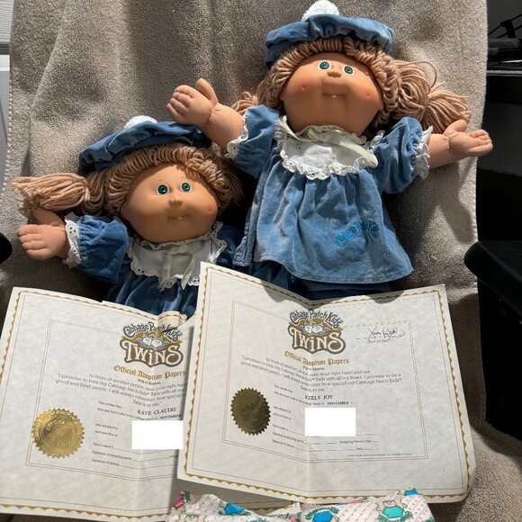 Cabbage Patch Kids | Toys | Cabbage Patch Kids Coleco 985 Twins Blonde ...